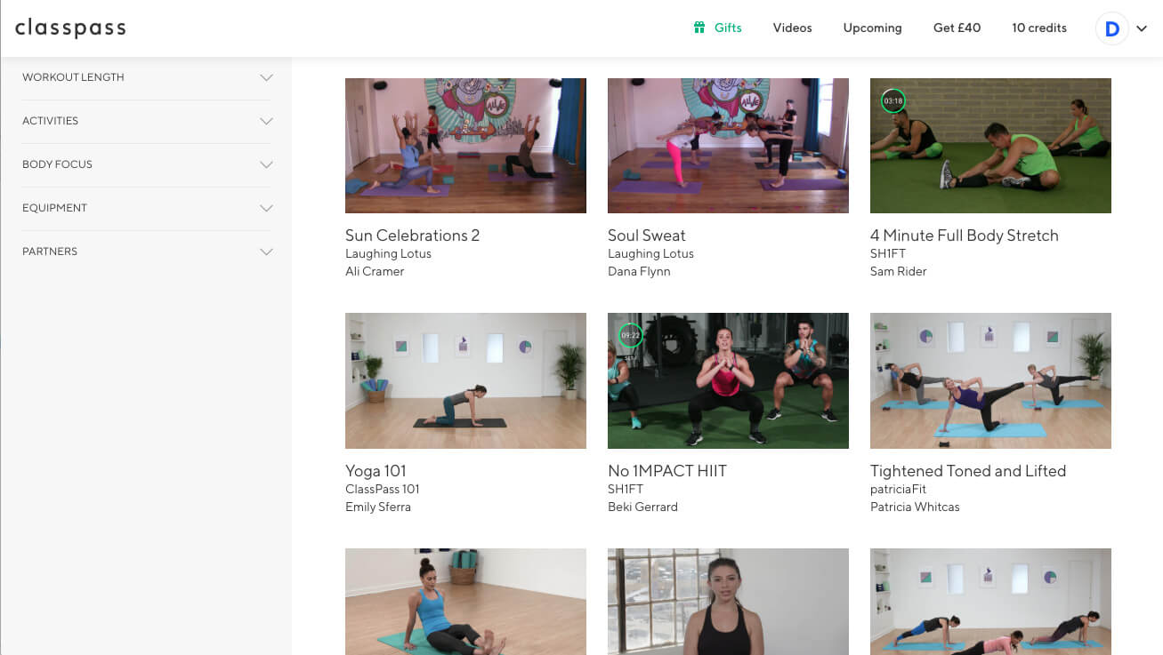 Classpass referral code invite - £40 / 25 credits for free gym classes - UK